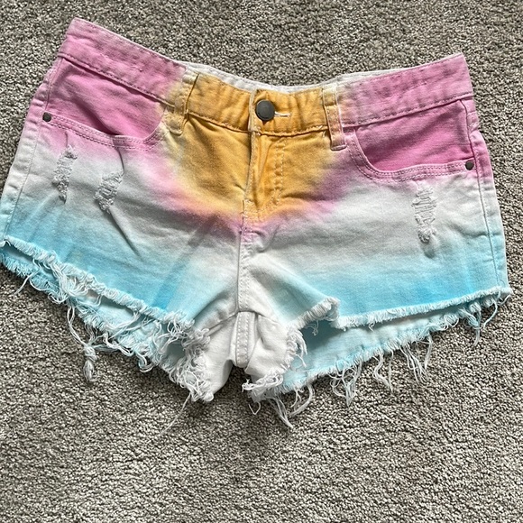 Billabong | Shorts | Rainbow Denim Cut Off Shorts | Poshmark